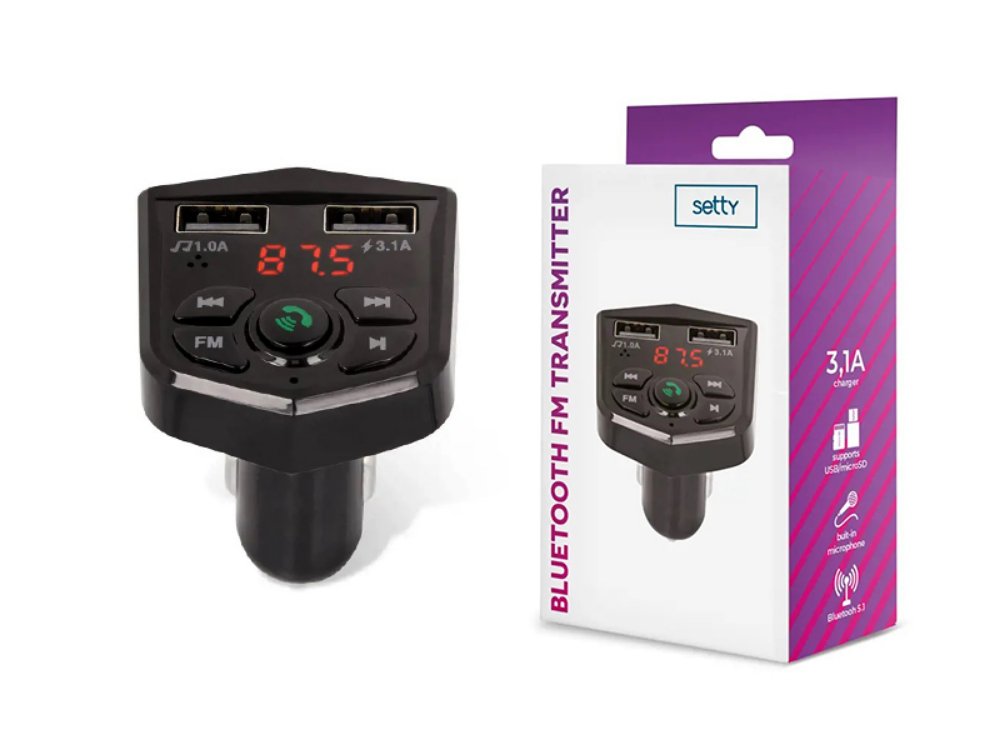 Setty FM Bluetooth transmiter TFM-03 - Setty - MusicMan